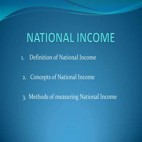 National income | PPT