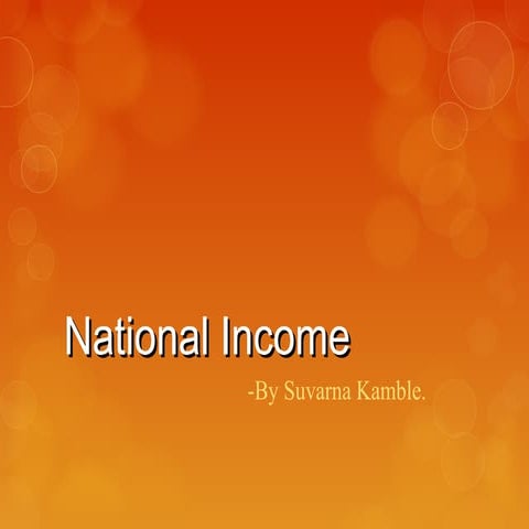 National income | PPT