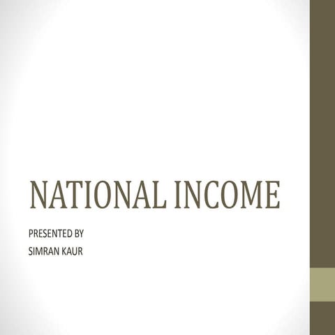 National income | PPTX | Government Support and Welfare | Financial ...