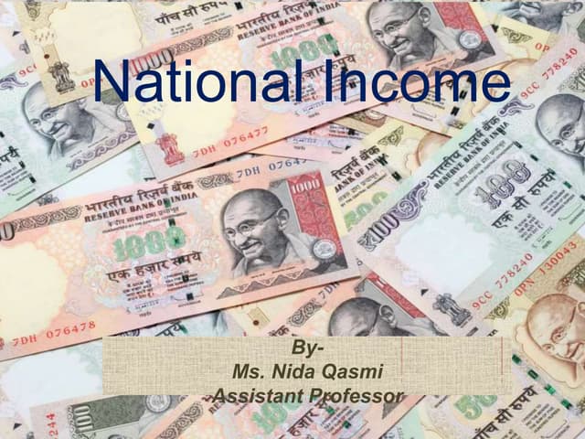 NATIONAL INCOME PPT | PPTX