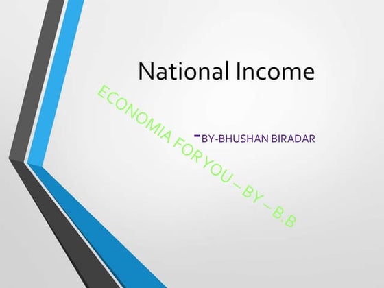 Methods of measuring National Income | PPT