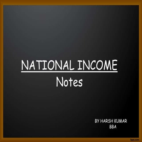National income | PPT