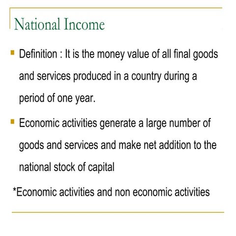 National income | PPT