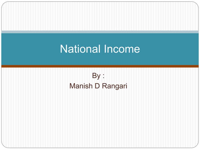 National income | PPTX