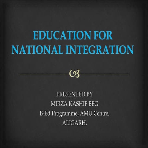 National integration | PPT