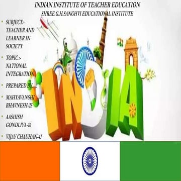 National Integration Day Logo