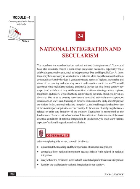 National integration pdf | PDF