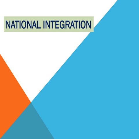 National integration | PDF