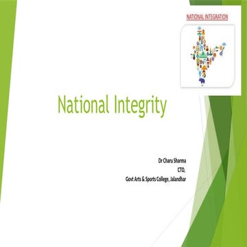 National Integrity and its components... | PPTX