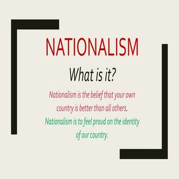 Nationalism (1) | PPTX | Religion & Spirituality
