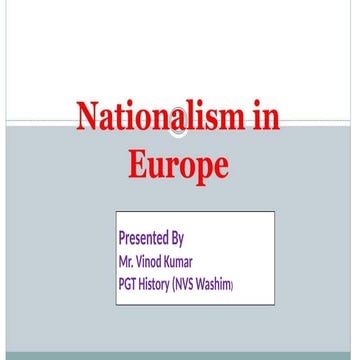 Nationalism IN EUROPE CBSE 10th CHAPTER 1 | PPTX