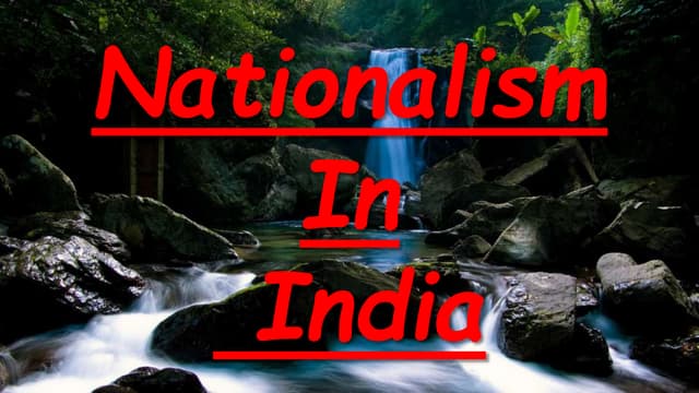 Nationalism In India ( Project) | PDF