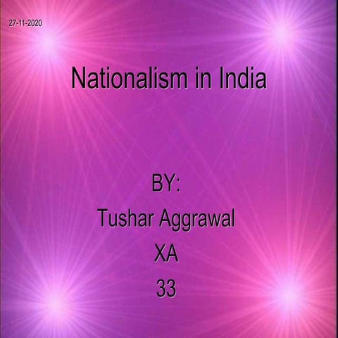 Nationalism in india | PPTX