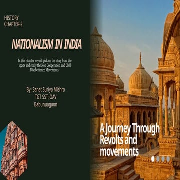 Ppt class 10 nationalism in india | PPTX