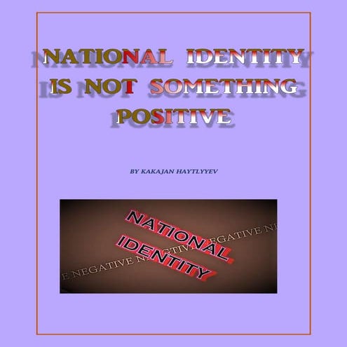 NATIONAL IDENTITY | PDF