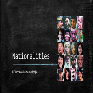Nationalities | PPTX