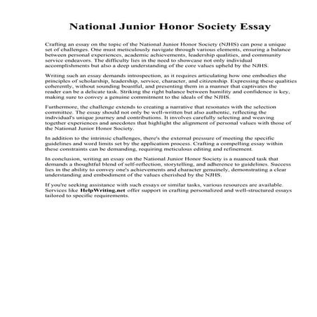 National Junior Honor Society Essay.pdf