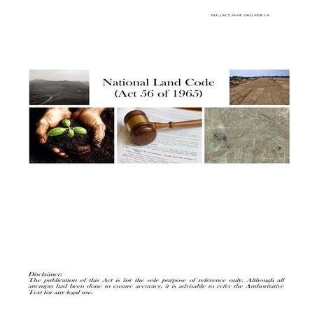 National land code 1965 | PDF