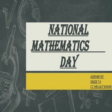NATIONAL MATHEMATICS DAY .pptx