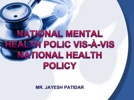 National mental health program | PPTX | Mental Health | Diseases and ...