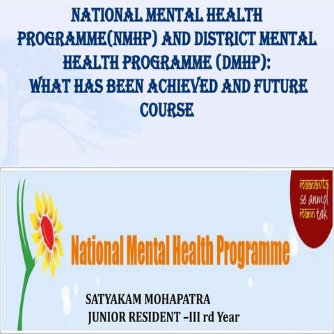 National mental health programme (nmhp) | PPTX