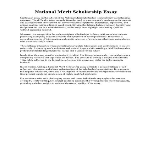 National Merit Scholarship Essay.pdf