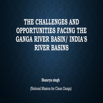 national mission to clean ganga pptx on children | PPTX