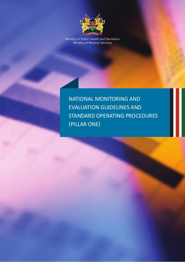 National Monitoring And Evaluation Guidelines And Standard Operating