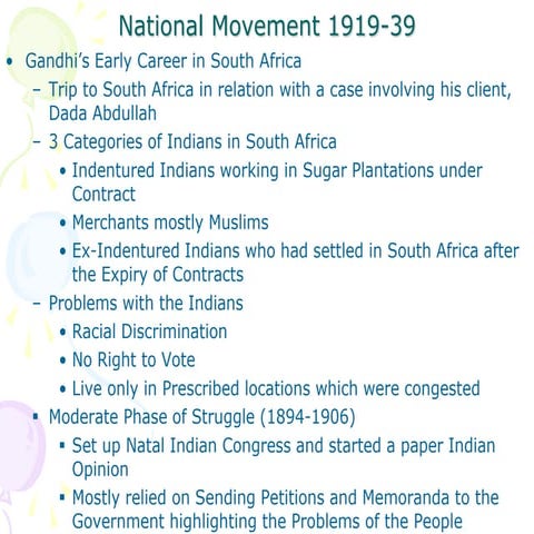 National movement 1919 1939 | PPTX