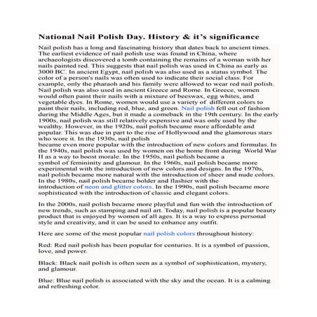 National Nail Polish Day.ppt