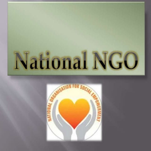 National NGO Success Story | PPTX