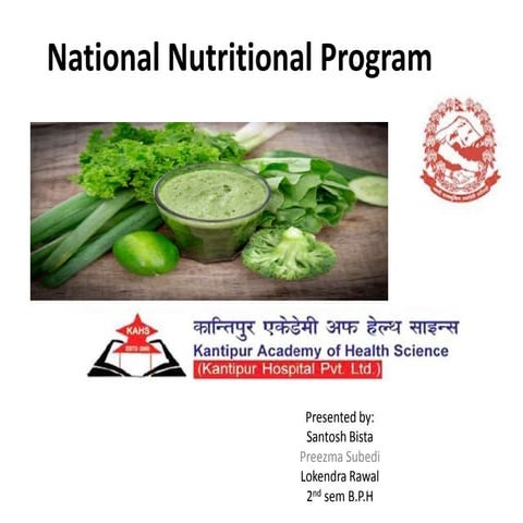 National nutrition programs