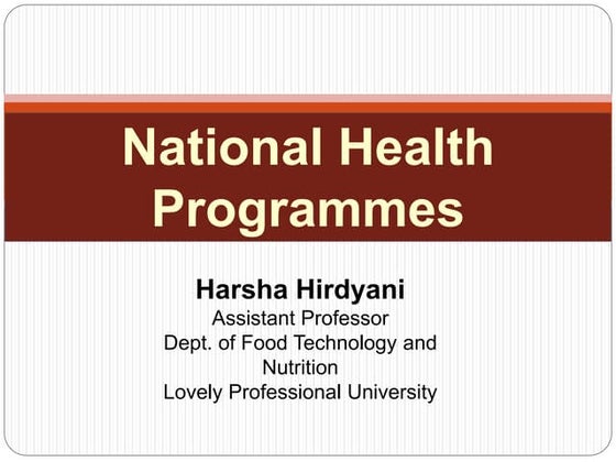 National nutritional anemia prophylaxis programme | PPTX | Blood ...