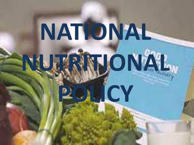 National nutritional programme | PPTX