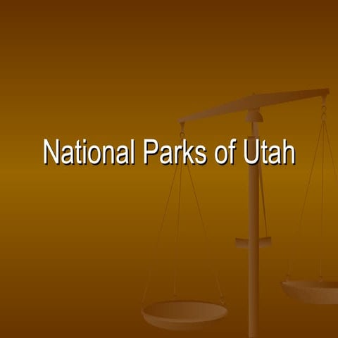 National Parks of Utah | PPT