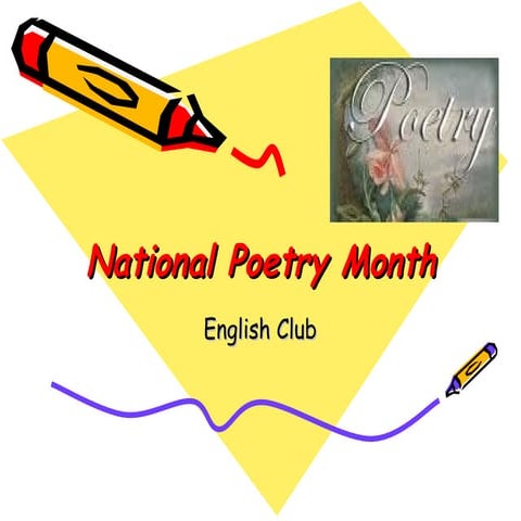 National poetry month | PPT