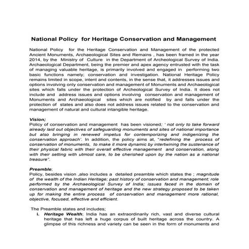 National Policy for Heritage Conservation and Management.docx