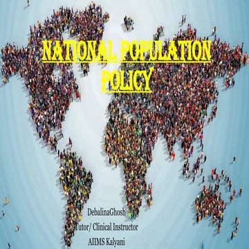 National Population Policy community health nursing | PPTX