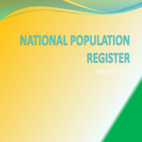 National population register | PPTX