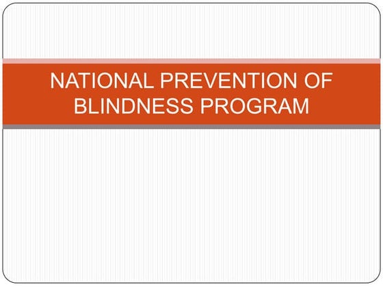 Blindness | PPTX