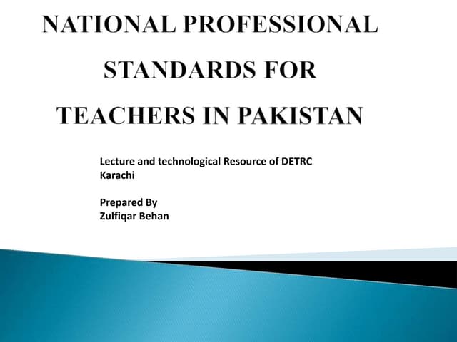 Professional standards for teaching | PPTX
