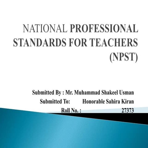 NATIONAL PROFESSIONAL STANDARDS FOR TEACHERS (NPST).pptx