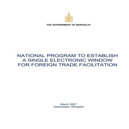 National program single window eng 21 mar-07 | DOC