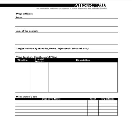 National project competition proposal template | DOCX