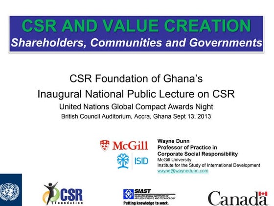 Julian Gore-Booth presentation GCF2012 | PPT