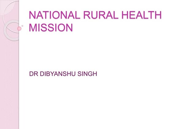 National Rural Health Mission | PPT