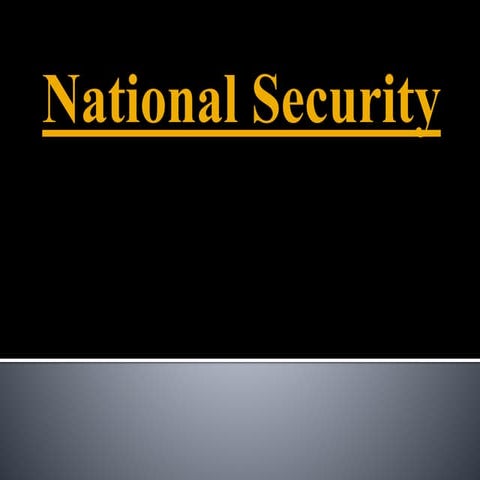 National security of pakistan | PPTX