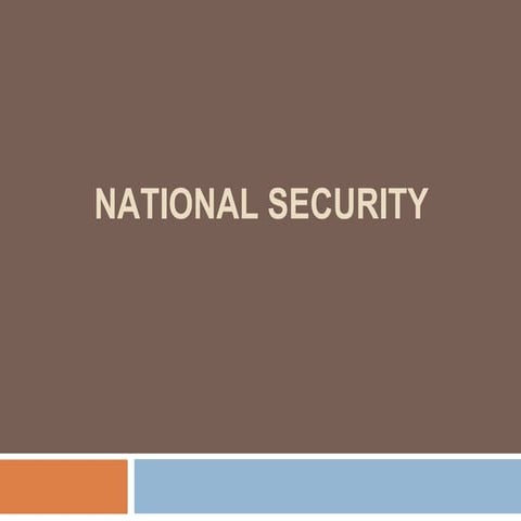 National security architecture | PPTX