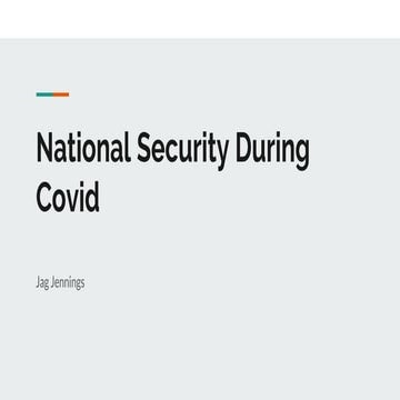 National security during covid | PPT