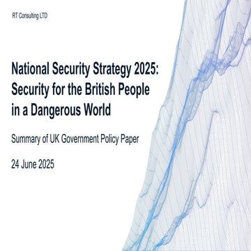 UK National Security Strategy 2025 Summary | PPTX
